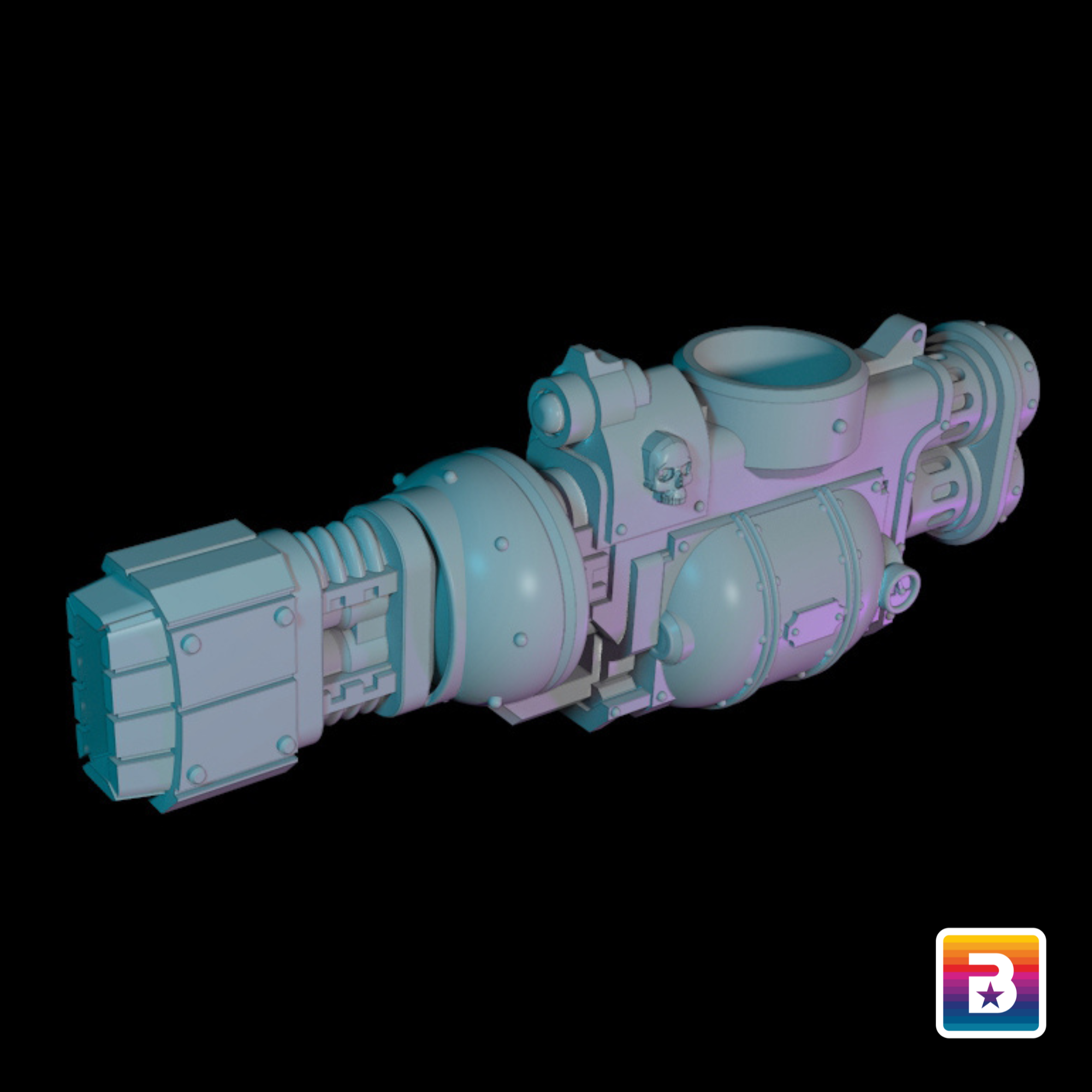 Incinerator weapon arm compatible with Armiger Knights – Battle Bling