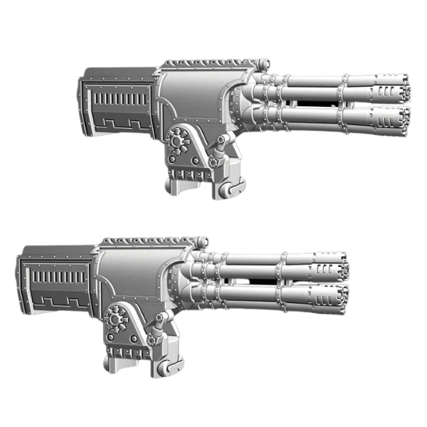 Super Gatling Carapace Weapons compatible with Adeptus Titanicus Warlo ...