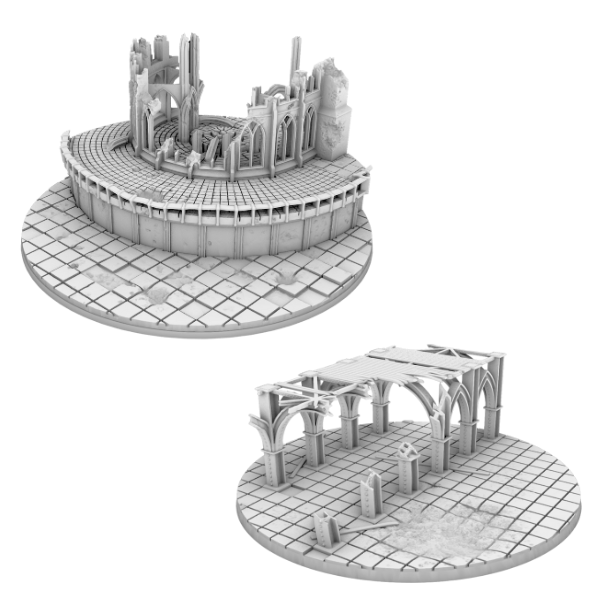 80mm Round Plaza Scenic Bases (set B) – Battle Bling