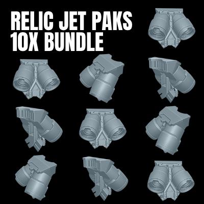 Relic Jet Pak Bundle (Set of 10 Paks) – Battle Bling